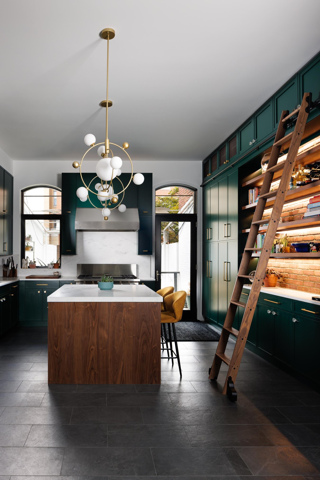 Emerald Green Kitchen Remodel in Shaw, Washington, DC